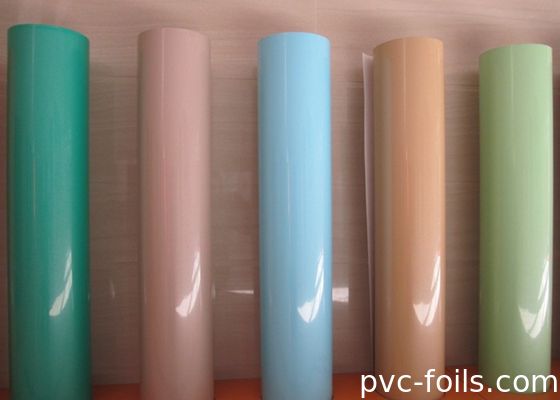 High Gloss Sparkle Design Pvc Lamination Film For PVC Panel Solid Color Metallic
