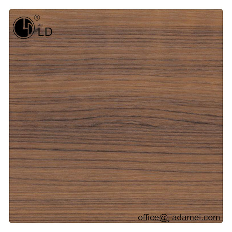 Fireproof Dark Oak Color PVC Decorative Foil For Door Wrapping Profiles