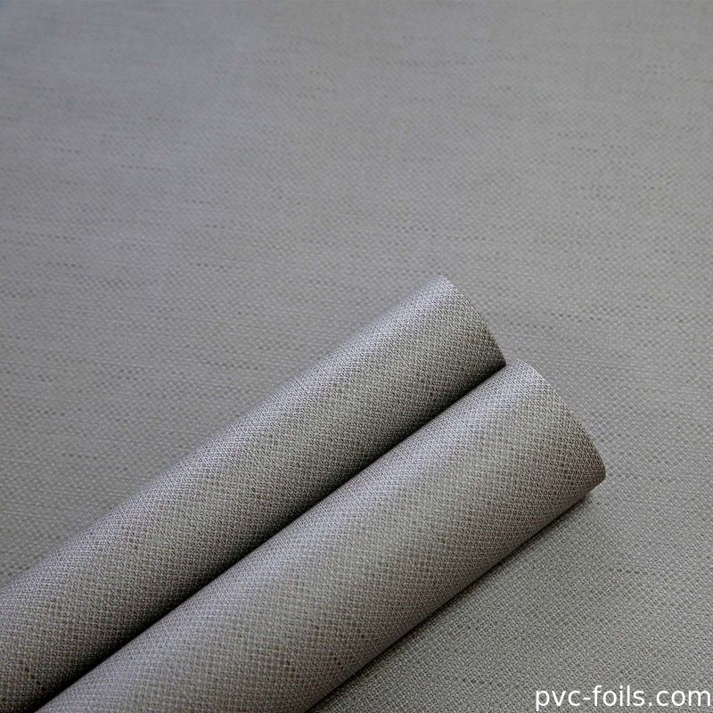 Super Matte Pvc Decorative Foil For Membrane Doors Light Grey Color