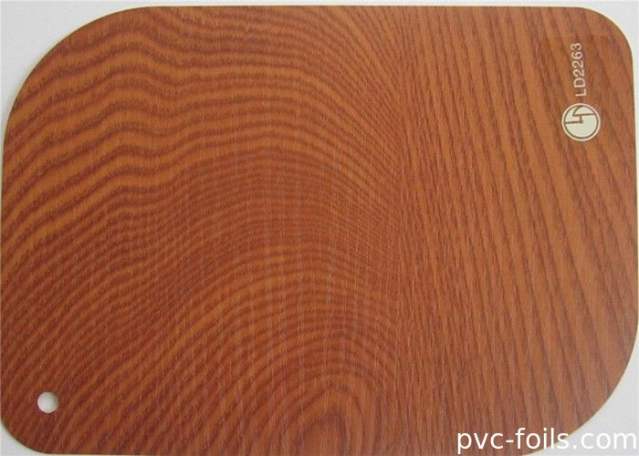 Matte 3D Wood Effect PVC Membrane Foil For Wardrobe Decoration
