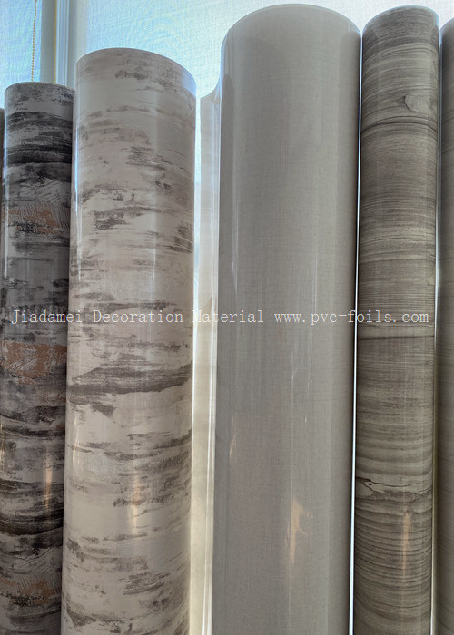 Marble Pattern PVC Roll PVC Decorative Film For Vacuum Membrane Pressing